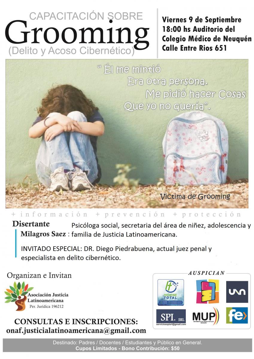 CAPACITACION SOBRE GROOMING – Facultad de Ciencias del Ambiente y la Salud