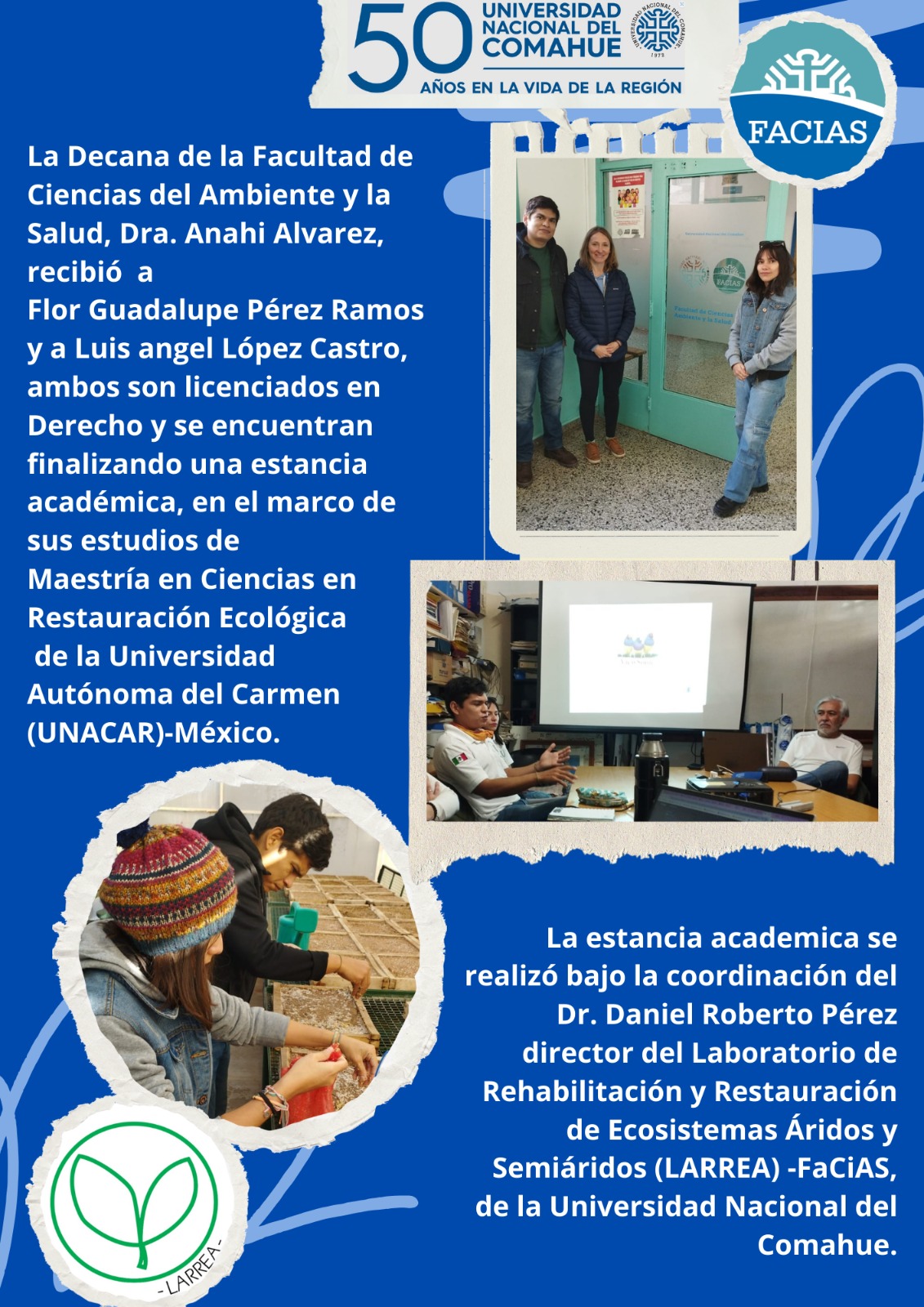 FACIAS RECIBE A ESTUDIANTES DE MAESTRIA EN RETAURACION ECOLOGICA ...
